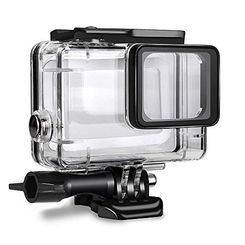 OKFUN Single Lock Waterproof Housing for Go Pro Hero 2018/7/6/5 Black, Protective 34M/111FT Underwater Dive Case Shell with Bracket Accessories for Go Pro Hero7 Hero6 Hero5 Action Camera