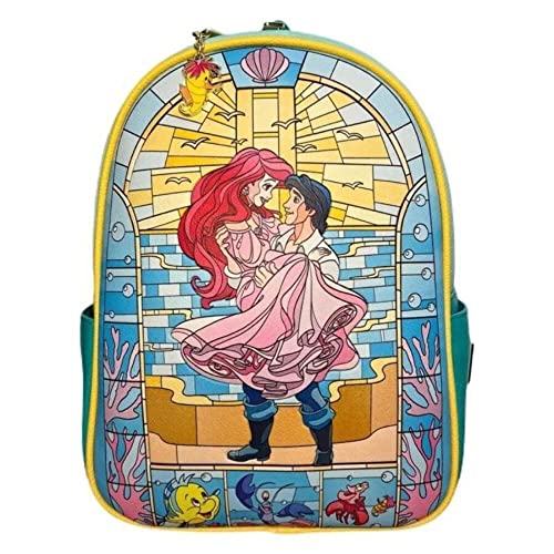 Loungefly Stained Glass The Little Mermaid Ariel Mini Backpack Exclusive