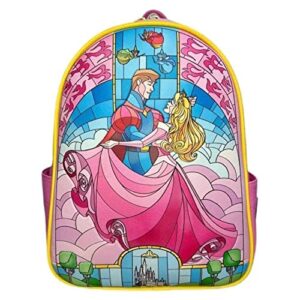 loungefly stained glass sleeping aurora beauty mini backpack exclusive