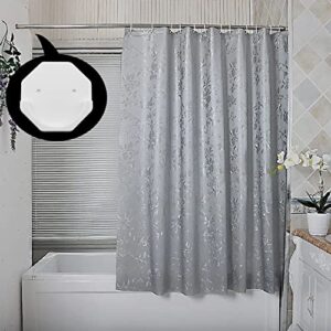 Curtain Rod Holder MEETOOT 2pcs Shower Curtain Rod Mount Holder For Wall Adhesive Bathroom Shower Rod Tension Retainer Hexagonal White with Screws DIY Shower Rod