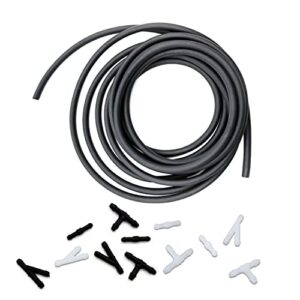 windshield washer hose kit, 4 meter washer fluid hose with 12 pcs hose connectors, suitable for most car windshield washer tubing