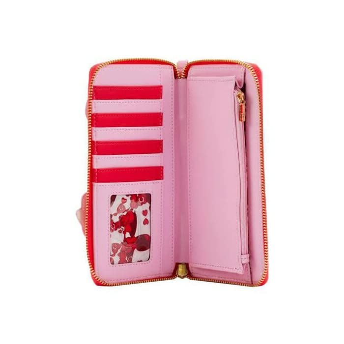 Loungefly Disney Alice in Wonderland Ace of Hearts Zip Around Wallet Alice In Wonderland One Size