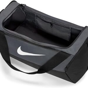 Nike Brasilia 9.5 Small Training Gym Sports Duffel Bag (Iron Grey/Black/White)