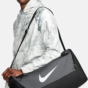 Nike Brasilia 9.5 Small Training Gym Sports Duffel Bag (Iron Grey/Black/White)