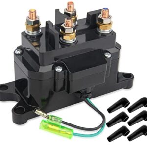 Winch Solenoid 12V Winch Solenoid Relay Contactor for ATV UTV 3000-5000lbs 4WD 4x4 Winches Winch Replace Number 63070 62135 74900 2875714 70715