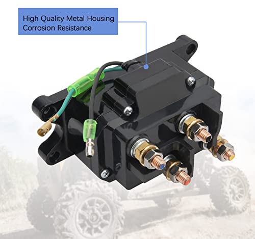 Winch Solenoid 12V Winch Solenoid Relay Contactor for ATV UTV 3000-5000lbs 4WD 4x4 Winches Winch Replace Number 63070 62135 74900 2875714 70715