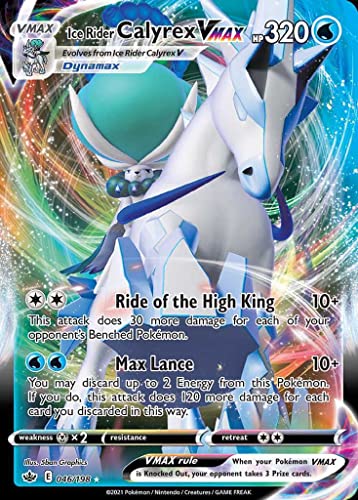 Pokemon Cards: Ice Rider Calyrex VMAX League Battle Deck …