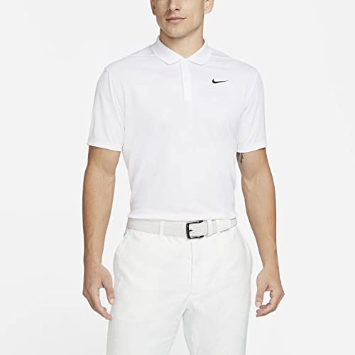 NikeCourt Dri-FIT Men's Tennis Polo (as1, Alpha, x_l, Regular, Regular, White/Black)