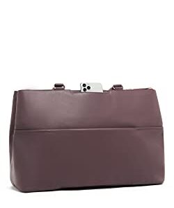 TUMI - Voyageur Sidney Leather Business Tote - Dark Mauve