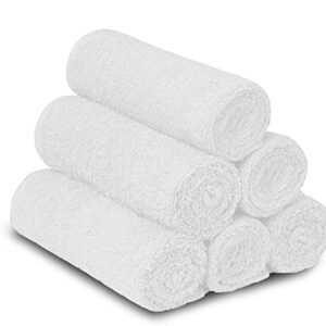 12 Pack Soft Hand Towels Set - Quick Drying & Absorbent 100% Ring-Spun Cotton - Hand Towels for Bathroom 16x27 inches - Multi Purpose for Gym, Spa, Shower, Hotel & Bathroom (White)