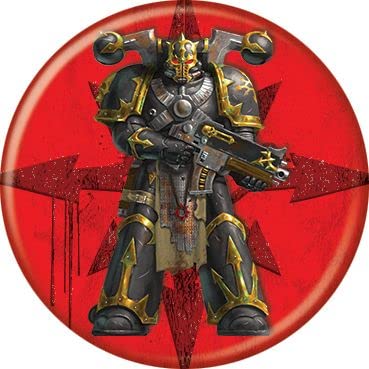 Ata-Boy Warhammer 40,000 Button Set - Chaos Stars, Black Legions, Night Lords Button Set, Officially Licensed Collectible Buttons