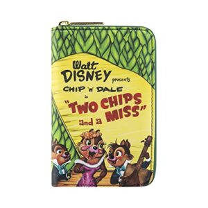 loungefly disney treasures from the vault: chip 'n' dale - chip and dale wallet, amazon exclusive