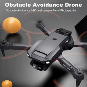 GoolRC RC Drone with Camera 4K Dual Camera RC Quadcopter with Function 4 Sided Obstacle Avoidance Waypoint Flight Gesture Control Storage Bag Package Drones for Kids 2 Battery