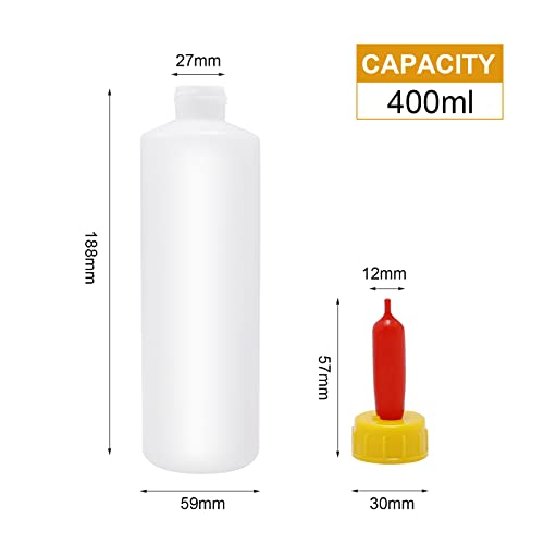 5 Sets 400ml Lamb Feeding Bottle, Kid Livestock Drink Bottle Goat Milk Bottle Lamb Nursing Bottles Milk Feeder Bottles for Farm