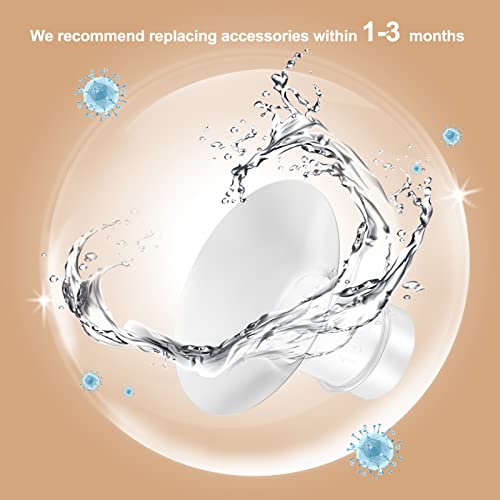 Fisroa Flange Insert 19mm Replacement Compatible with S9/S12 Hands-Free Breast Pump, Wearable Breast Pump Shield/Flange Insert (19mm)