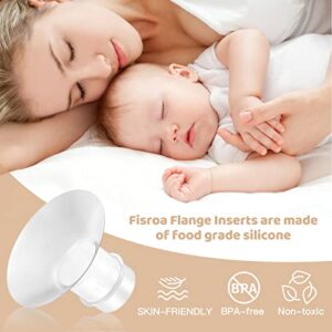 Fisroa Flange Insert 19mm Replacement Compatible with S9/S12 Hands-Free Breast Pump, Wearable Breast Pump Shield/Flange Insert (19mm)