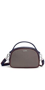 tumi - voyageur june crossbody bag - zinc/navy/beetroot