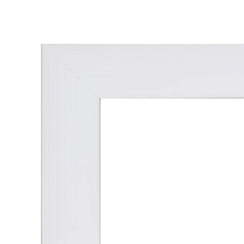 PECULA 2 Pack 4x6 Picture Frame, White Picture Frame for Wall and Tabletop Display, Photo Picture Frame with Clear Display