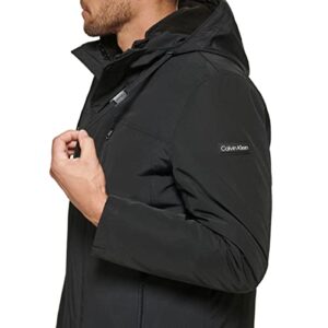 Calvin Klein Men's Arctic Faille 3 in 1 Systems Jacket, Black, Large