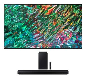 samsung qn50qn90bafxza 50 inch qled quantum matrix neo 4k smart tv with a hw-q60b 3.1ch soundbar and subwoofer with dtx virtual:x (2022)