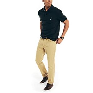 Nautica Men's Classic Fit Deck Polo, True Black, Large