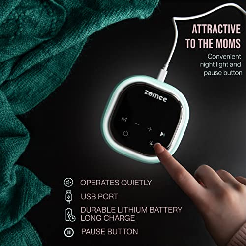 Zomee Z2 Double Electric Wearable Breast Pump & Travel Bag – Low-Noise, Discreet, Portable & Hands-Free – Hospital-Grade Strength: 3 Pumping Styles / 19 Suction Levels – Phthalate-Free Silicone