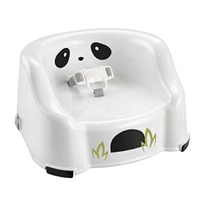 fisher-price baby portable toddler dining chair simple clean & comfort booster with contoured seat and harness,panda