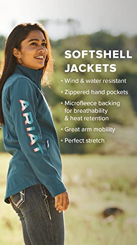 Ariat Female Classic Team Softshell Brand Jacket Mex Black X-Large