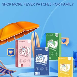 Fever Patch for Family,38 Sheet Fever Cooling Patches for Fever Discomfort, Heat Relief, Drug Free Cooling Gel Pads, Fever Reducer, First Aid, Home and Travel (Family 38 Sheets)