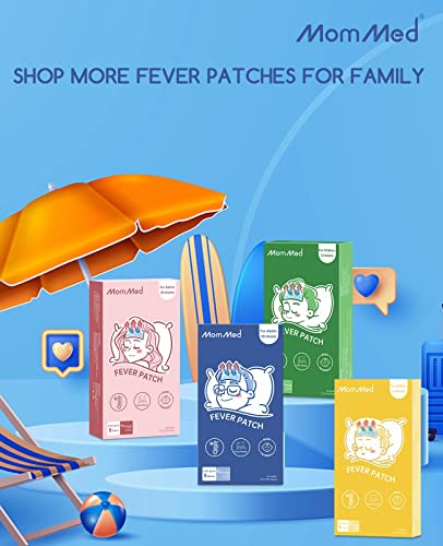 Fever Patch for Family,38 Sheet Fever Cooling Patches for Fever Discomfort, Heat Relief, Drug Free Cooling Gel Pads, Fever Reducer, First Aid, Home and Travel (Family 38 Sheets)