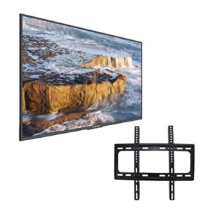 sceptre 50-inch class 4k 2160p led tv slim design with 3 hdmi and 2 usb ports + free wall mount (no stands) u515cv-u (renewed)