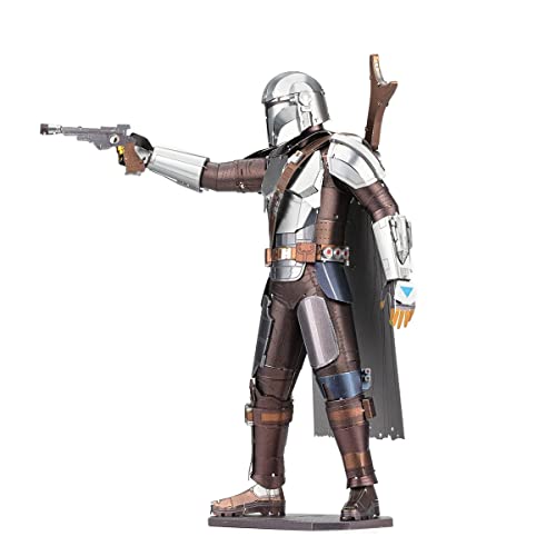 Metal Earth Fascinations Premium Series Star Wars The Mandalorian 3D Metal Model Kit Bundle with Tweezers