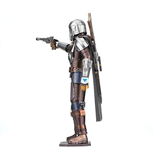 Metal Earth Fascinations Premium Series Star Wars The Mandalorian 3D Metal Model Kit Bundle with Tweezers