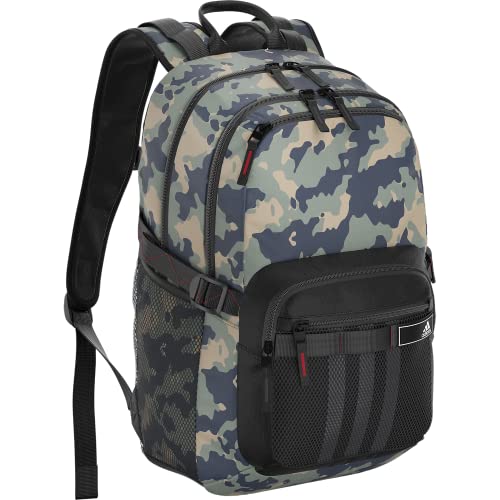 adidas Energy Backpack, Essential Camo Crew Navy-Silver Green/Black, One Size