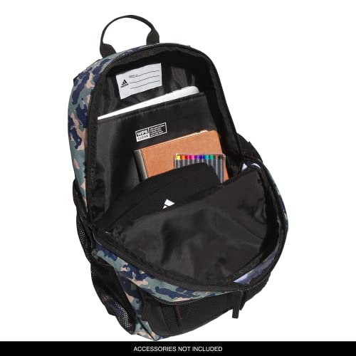 adidas Energy Backpack, Essential Camo Crew Navy-Silver Green/Black, One Size