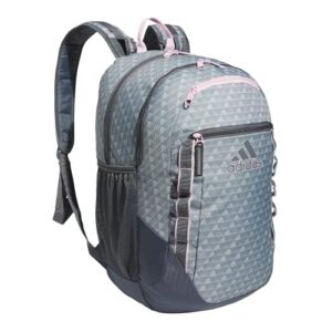 adidas excel 6 backpack, bos mini monogram grey-grey two/orchid fusion purple, one size