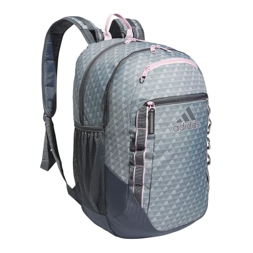 adidas Excel 6 Backpack, BOS Mini Monogram Grey-Grey Two/Orchid Fusion Purple, One Size