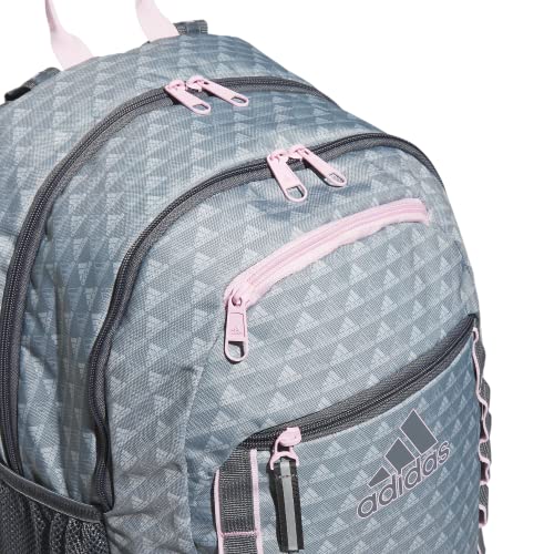 adidas Excel 6 Backpack, BOS Mini Monogram Grey-Grey Two/Orchid Fusion Purple, One Size