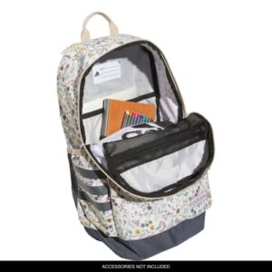 adidas Classic 3S 4 Backpack, Woodland Floral Chalk White/Onix Grey/Wonder Beige, One Size