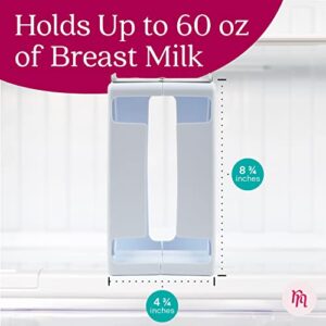 Breast Milk Storage Tower with Tray - Nurse & Nourish - Holds Up to 60 oz - Easily Organize and Freeze Milk - Breastfeeding Essentials - Breastmilk Storage Containers for Freezer