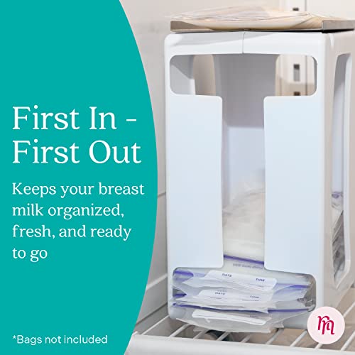 Breast Milk Storage Tower with Tray - Nurse & Nourish - Holds Up to 60 oz - Easily Organize and Freeze Milk - Breastfeeding Essentials - Breastmilk Storage Containers for Freezer