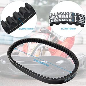 30 Series Go Kart Drive Belt Replaces Manco 5959 / Comet 203589 Go Kart Belt, Torque Vonverter Belt (3Pcs)