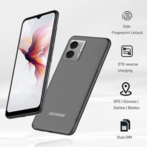 DOOGEE N50 2023 Unlocked Cell Phone, 15GB+128GB Android 13 Smartphone, 6.52" Display Android Phone, 50MP AI Camera Dual 4G Phones Unlocked, 90dB Loud Speaker, OTG, Fingerprint, T-Mobile - Grey