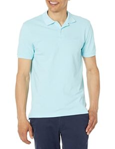 gap mens logo pique polo blue heaven m