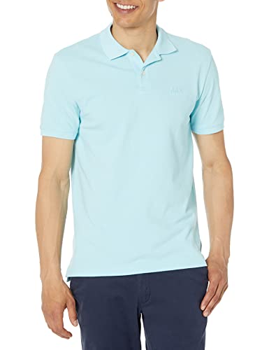 GAP Mens Logo Pique Polo Blue Heaven M