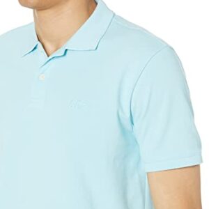 GAP Mens Logo Pique Polo Blue Heaven M