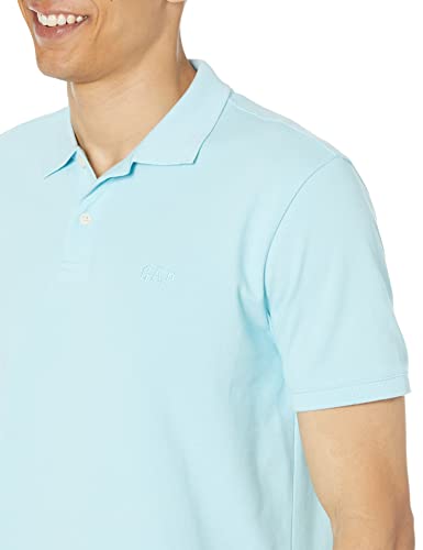 GAP Mens Logo Pique Polo Blue Heaven M