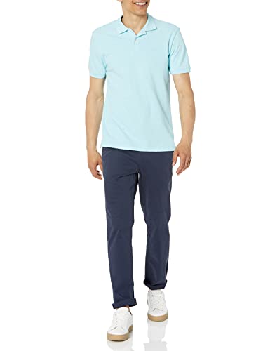 GAP Mens Logo Pique Polo Blue Heaven M