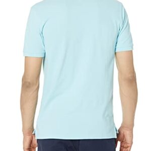 GAP Mens Logo Pique Polo Blue Heaven M