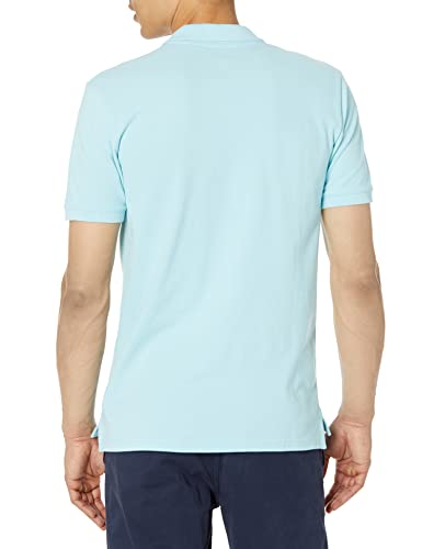 GAP Mens Logo Pique Polo Blue Heaven M